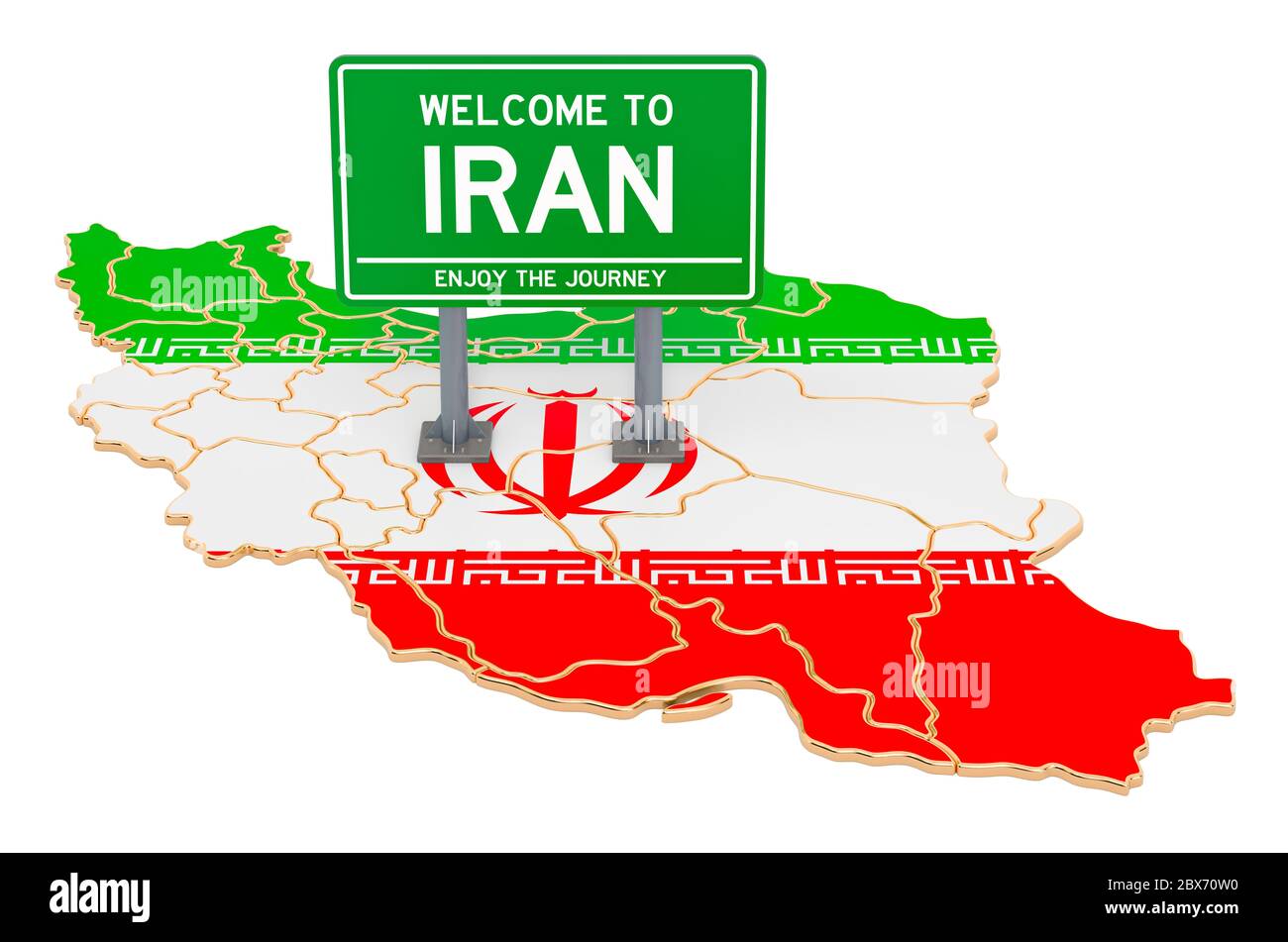 Road map of iran hi-res stock photography and images - Alamy