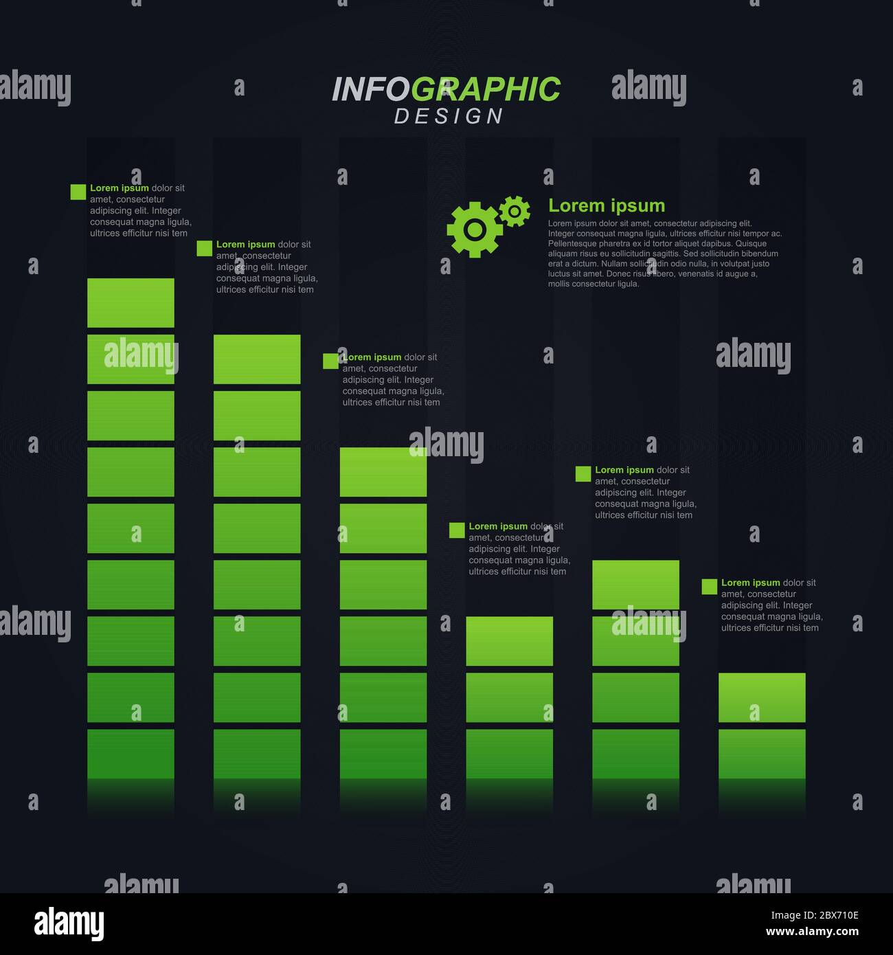 Decreased graph illustration Stock Vector Images - Alamy