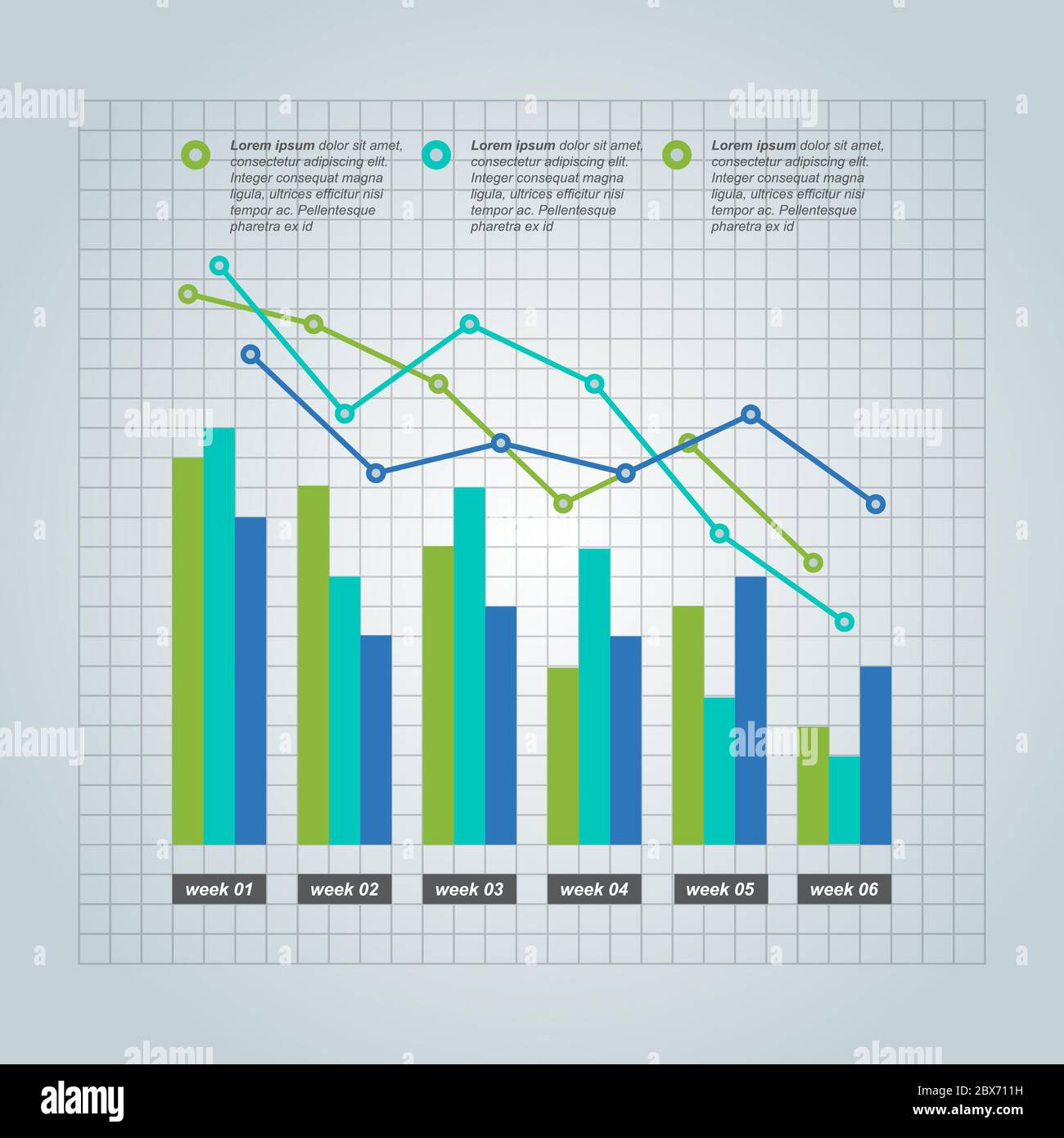 Decreased graph illustration Stock Vector Images - Alamy