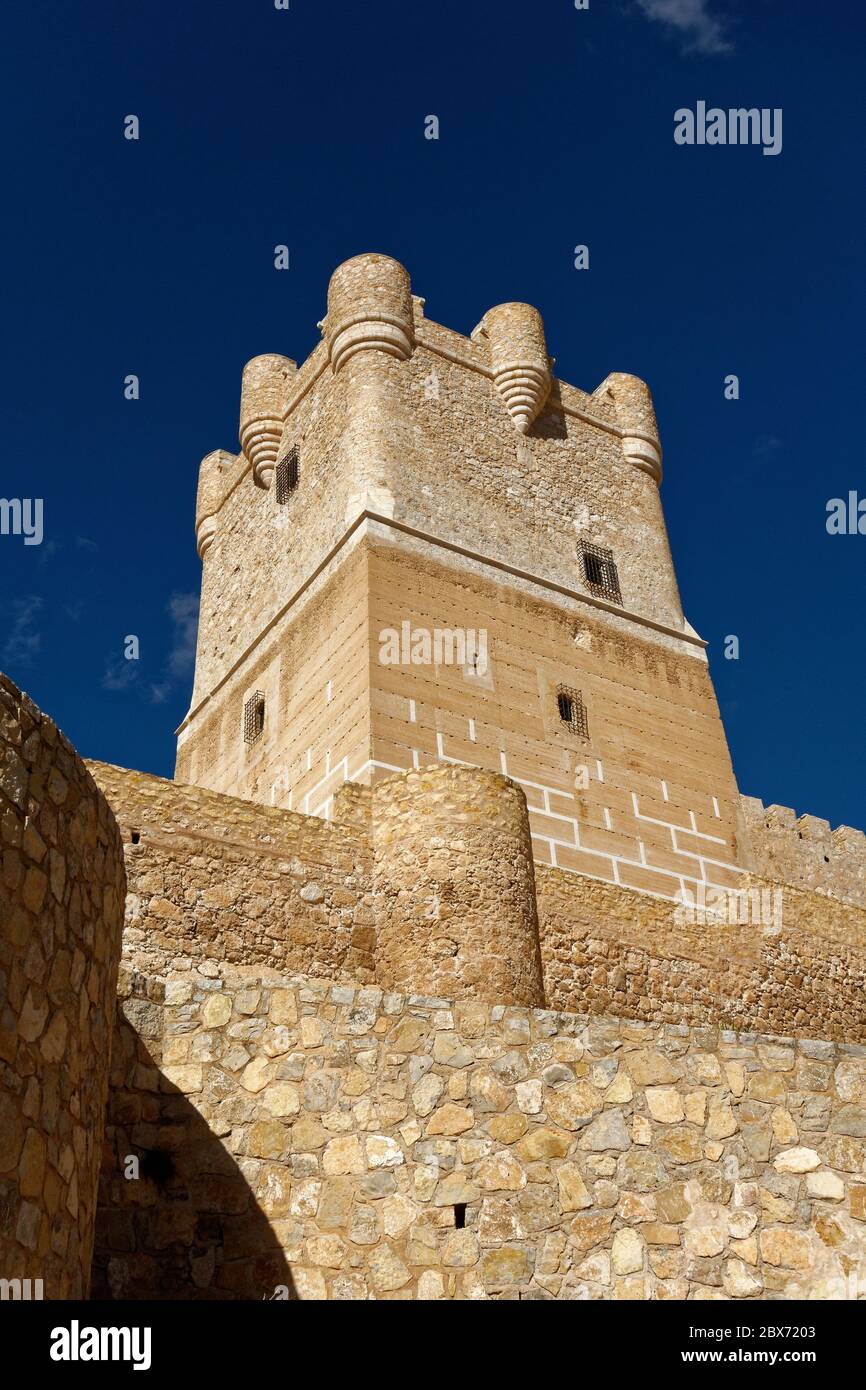 Atalaya Castle, Villena, Alicante, Spain Stock Photo - Alamy