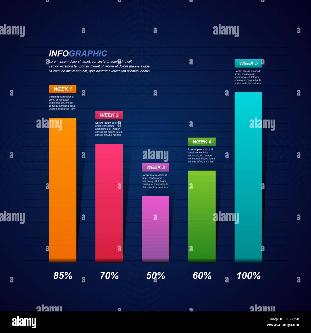 Decreased graph illustration Stock Vector Images - Alamy