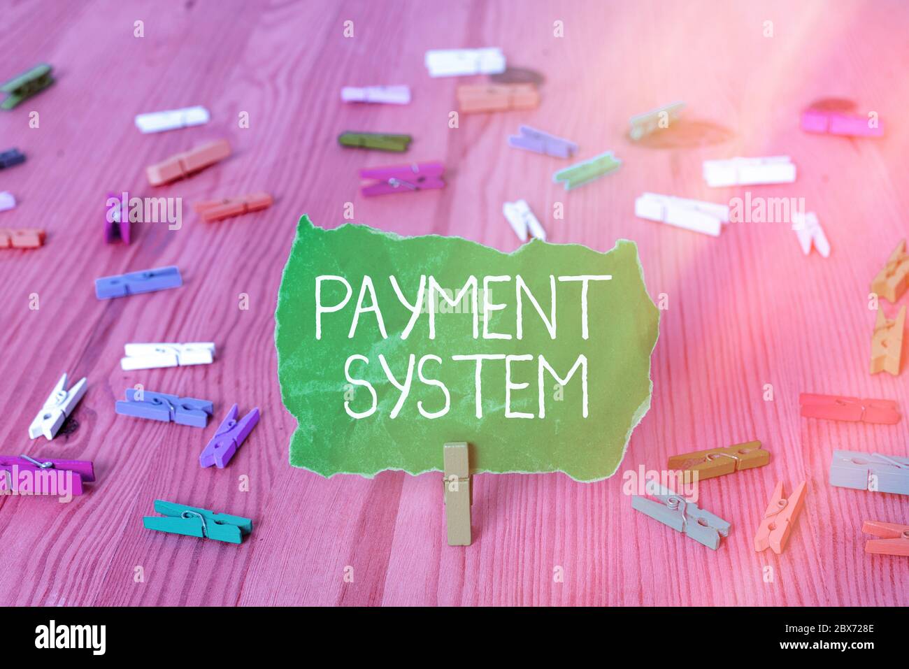 Writing note showing Payment System. Business concept for different ...