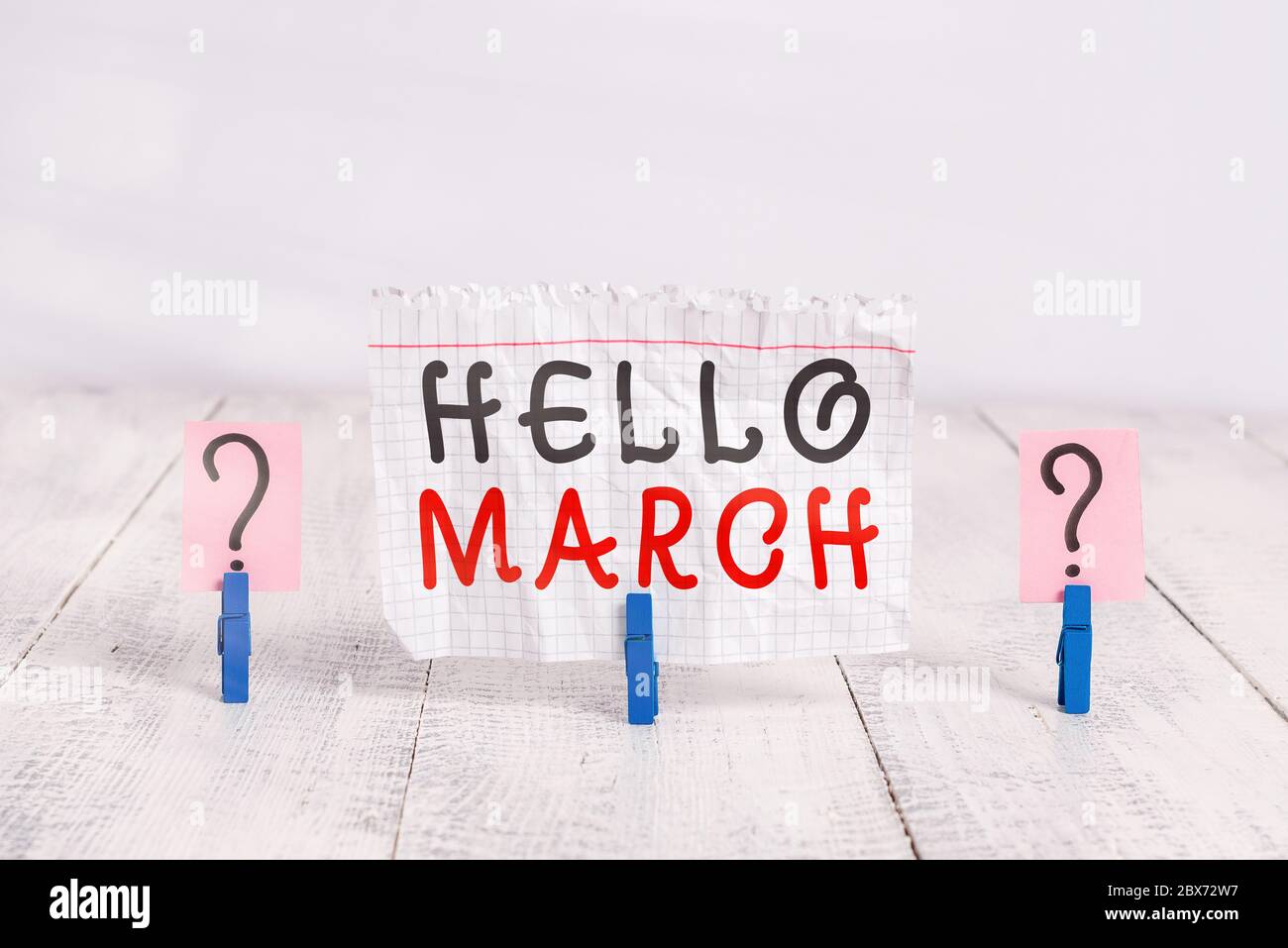 Conceptual hand writing showing Hello March. Concept meaning a greeting ...