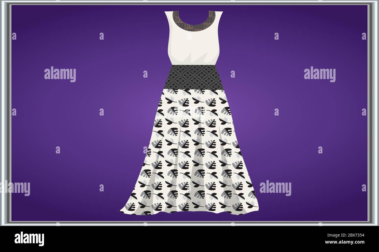 mock up illustration of wedding dress on abstract background Stock ...