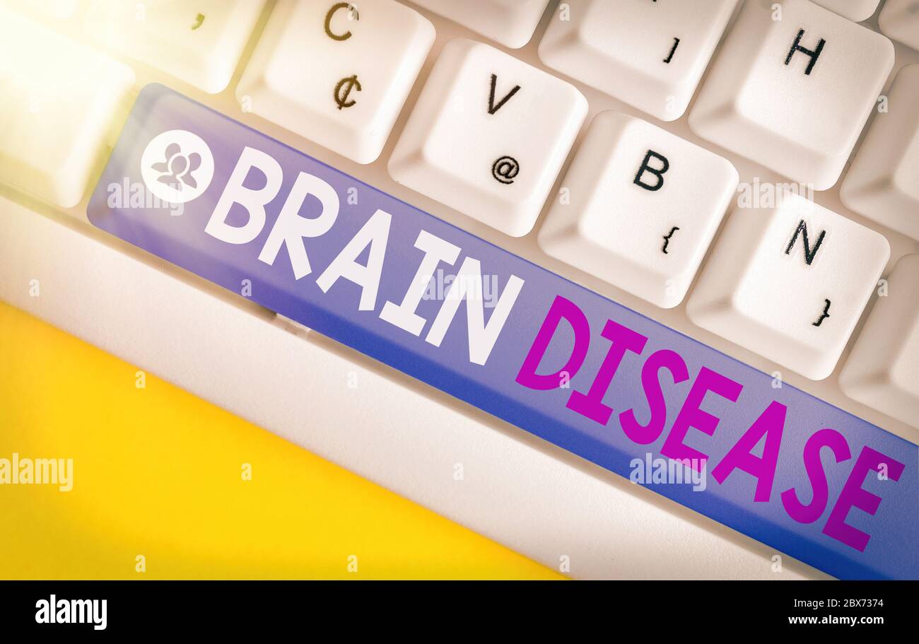 Conceptual hand writing showing Brain Disease. Concept meaning a ...