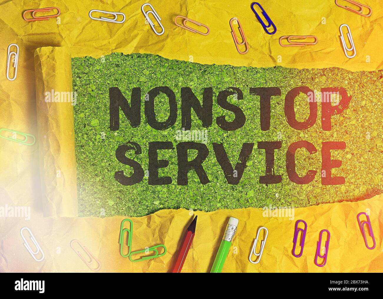 Word writing text Nonstop Service. Business photo showcasing system of ...