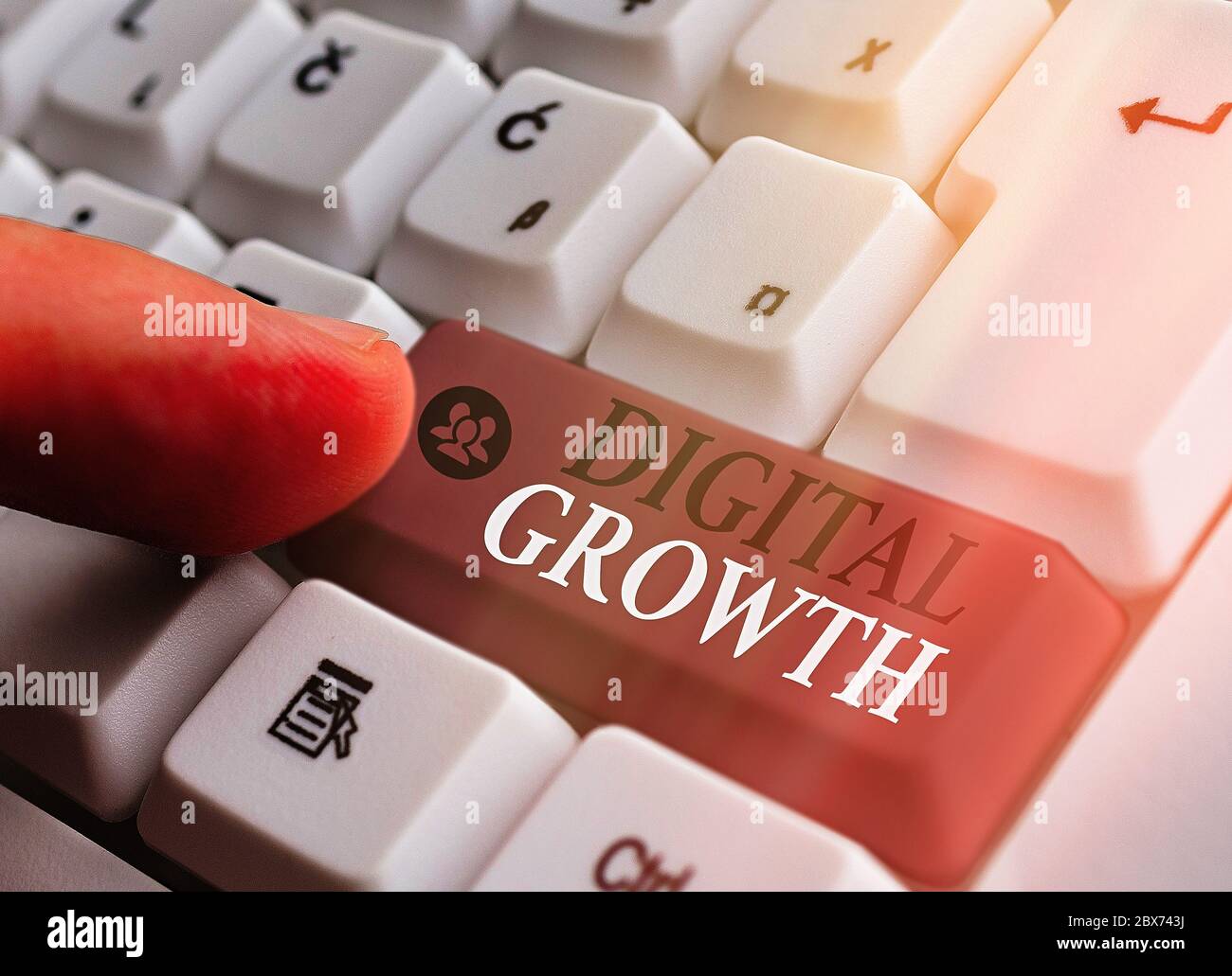 Text sign showing Digital Growth. Business photo showcasing early ...