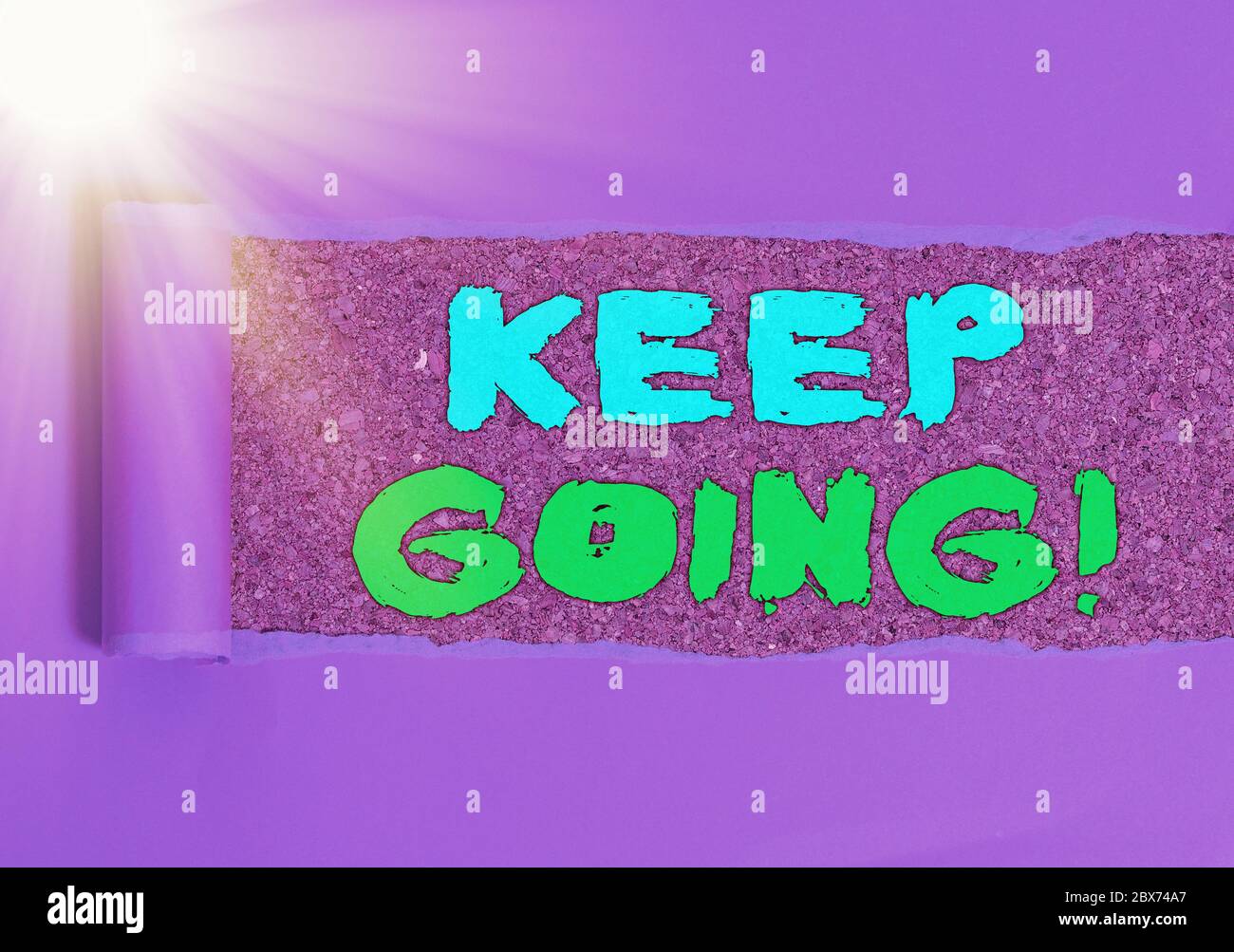 Conceptual hand writing showing Keep Going. Concept meaning to continue ...