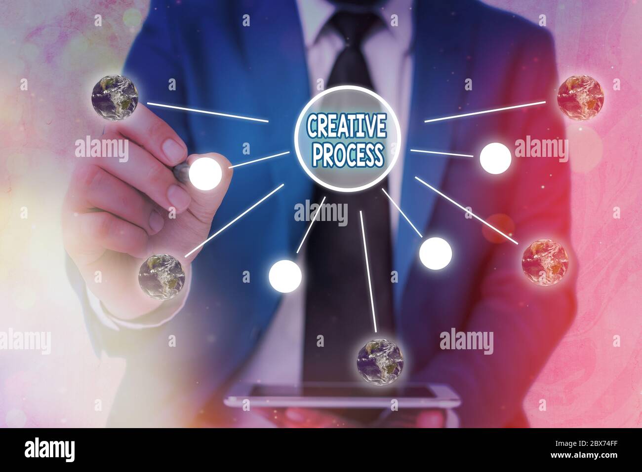 Conceptual hand writing showing Creative Process. Concept meaning ...