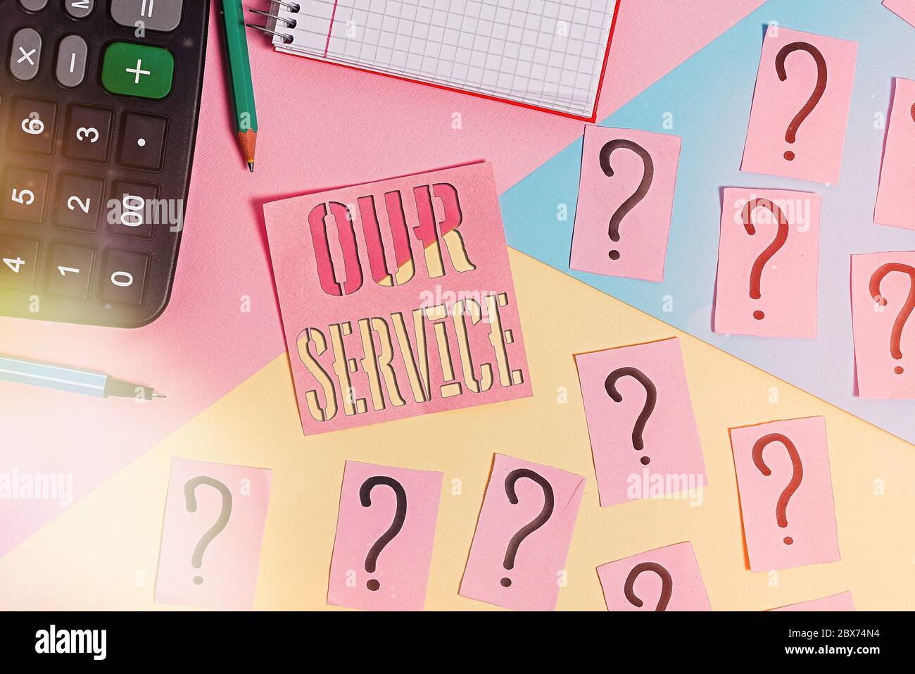 Text sign showing Our Service. Business photo showcasing providing ...