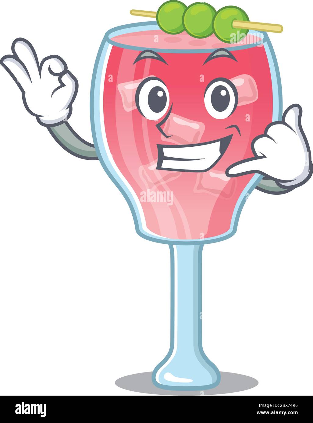 Caricature design of cosmopolitan cocktail showing call me funny ...