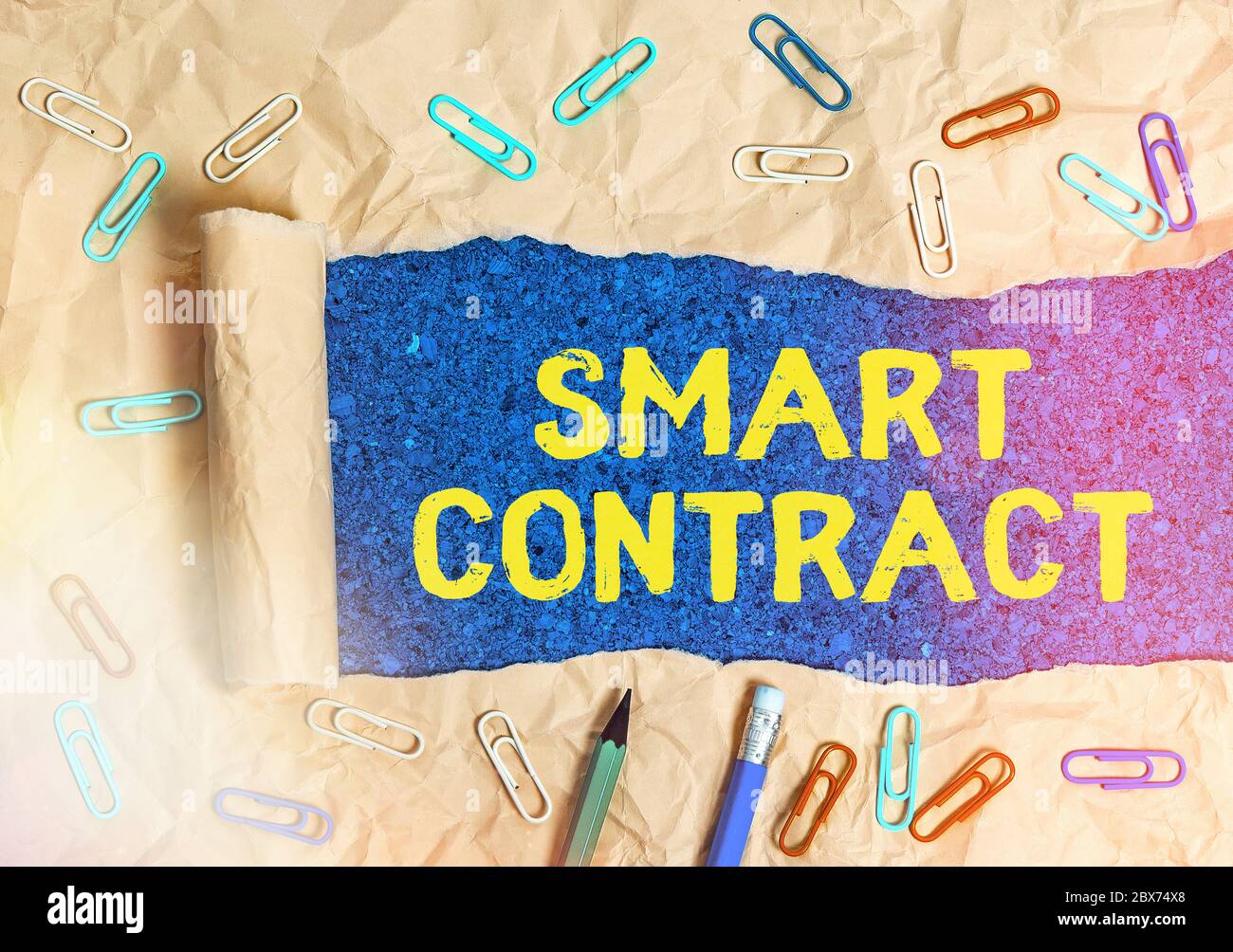 Conceptual hand writing showing Smart Contract. Concept meaning digital ...
