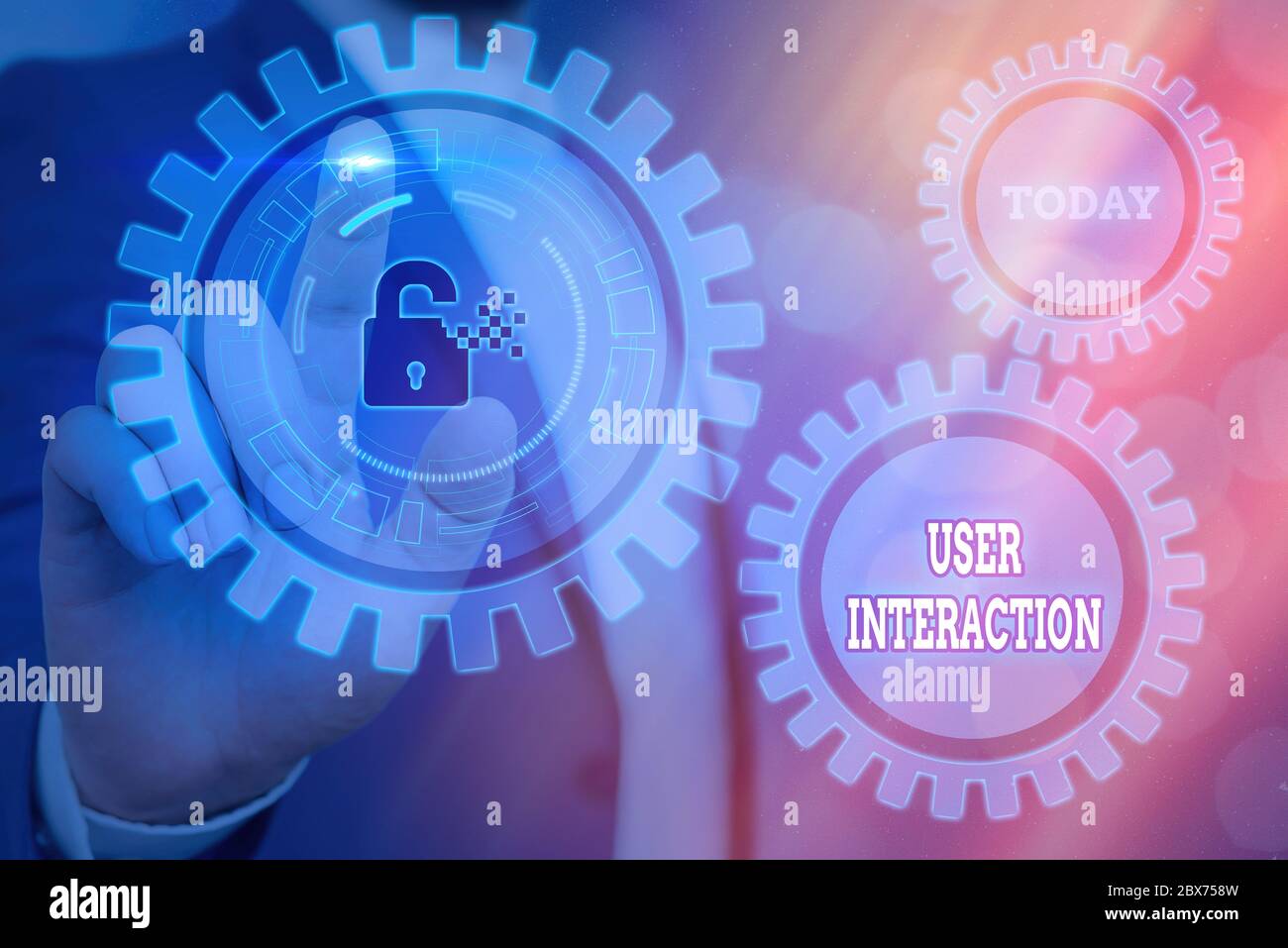 Handwriting text writing User Interaction. Conceptual photo how the ...