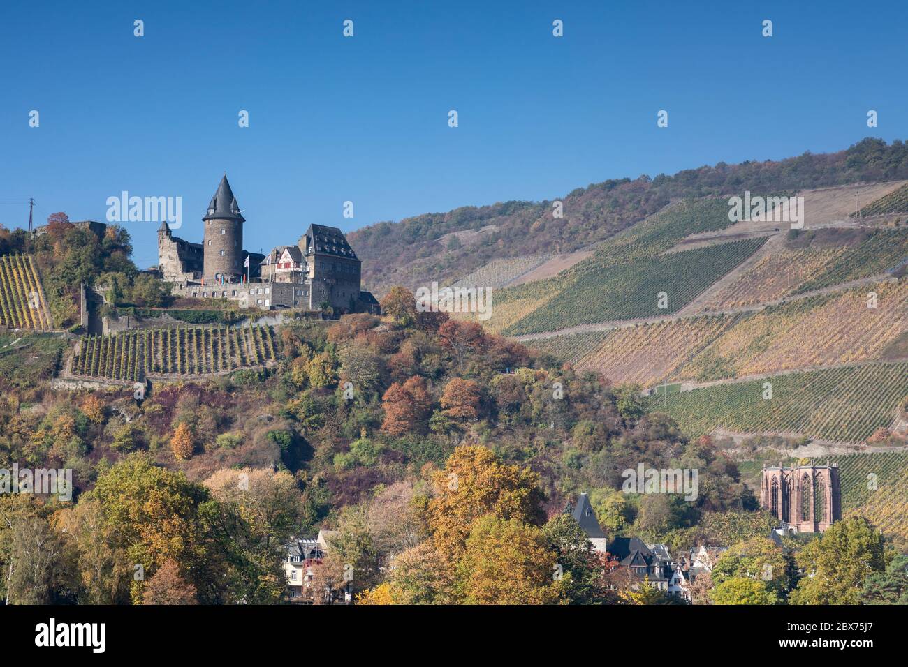 Burg Stahleck Bacharach Castle High Resolution Stock Photography and ...