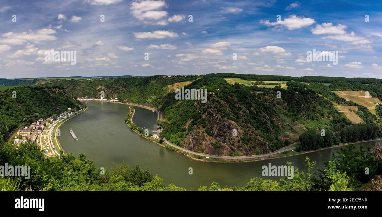 Loreley river panorama hi-res stock photography and images - Alamy
