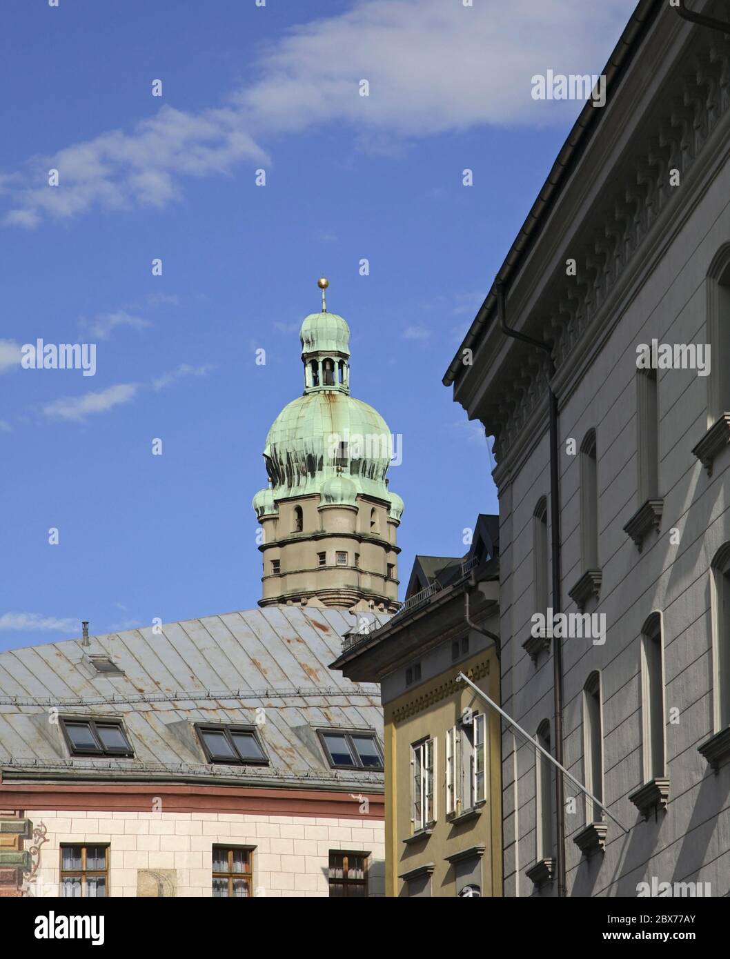 City Tower (Stadtturm) in Innsbruck. Tyrol. Austria Stock Photo - Alamy