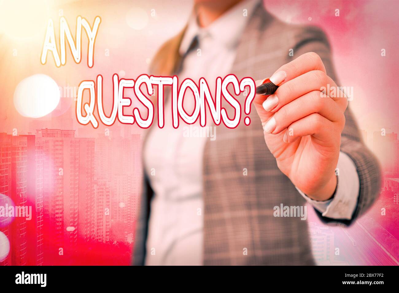 Word writing text Any Questions Question. Business photo showcasing ...