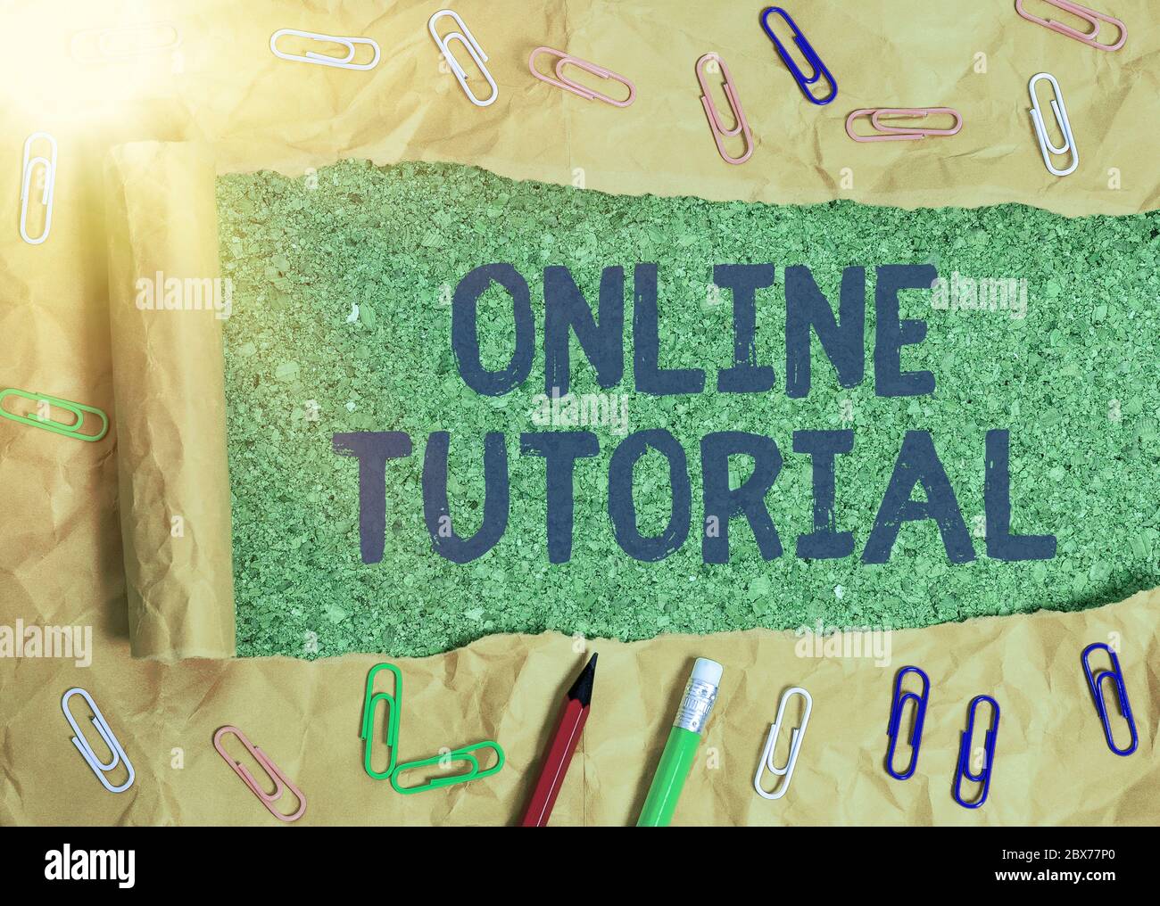 Word writing text Online Tutorial. Business photo showcasing An ...