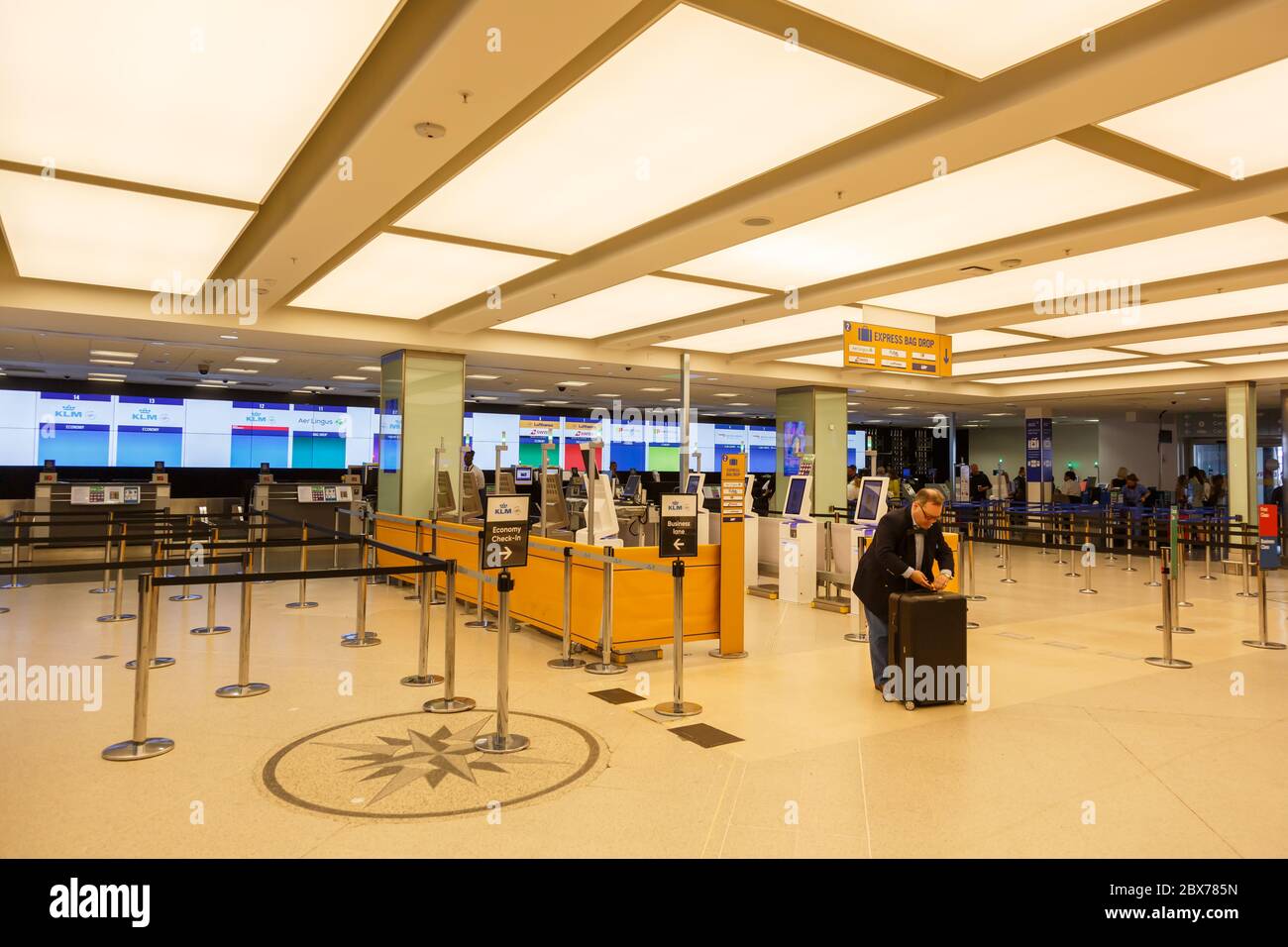 London, United Kingdom - July 7, 2019: Terminal of London City Airport ...