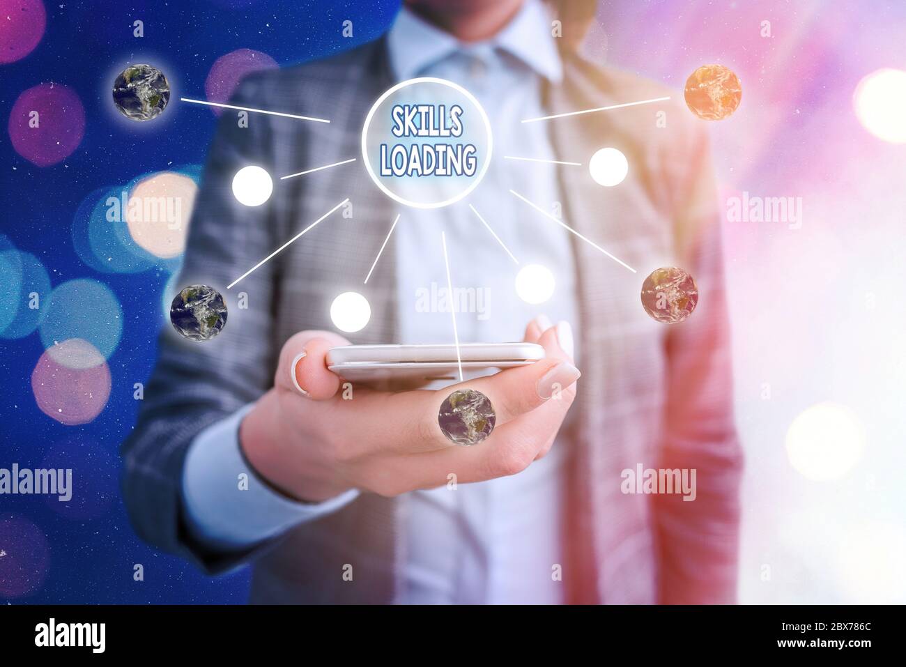 Text sign showing Skills Loading. Business photo text points out the ...