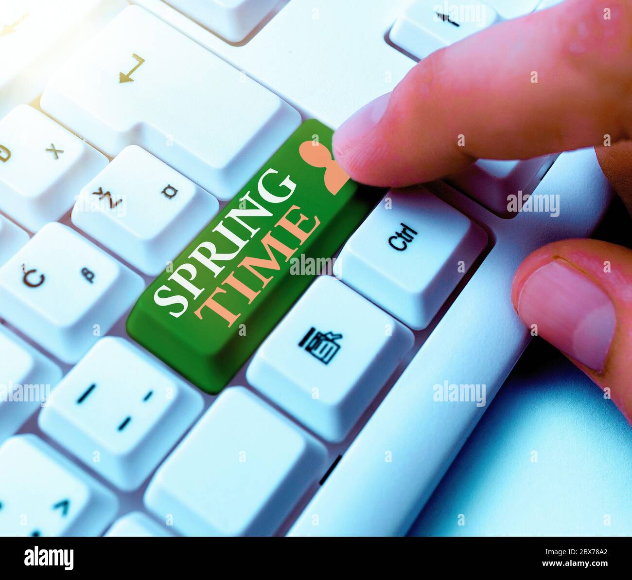 Conceptual hand writing showing Spring Time. Concept meaning temperate ...