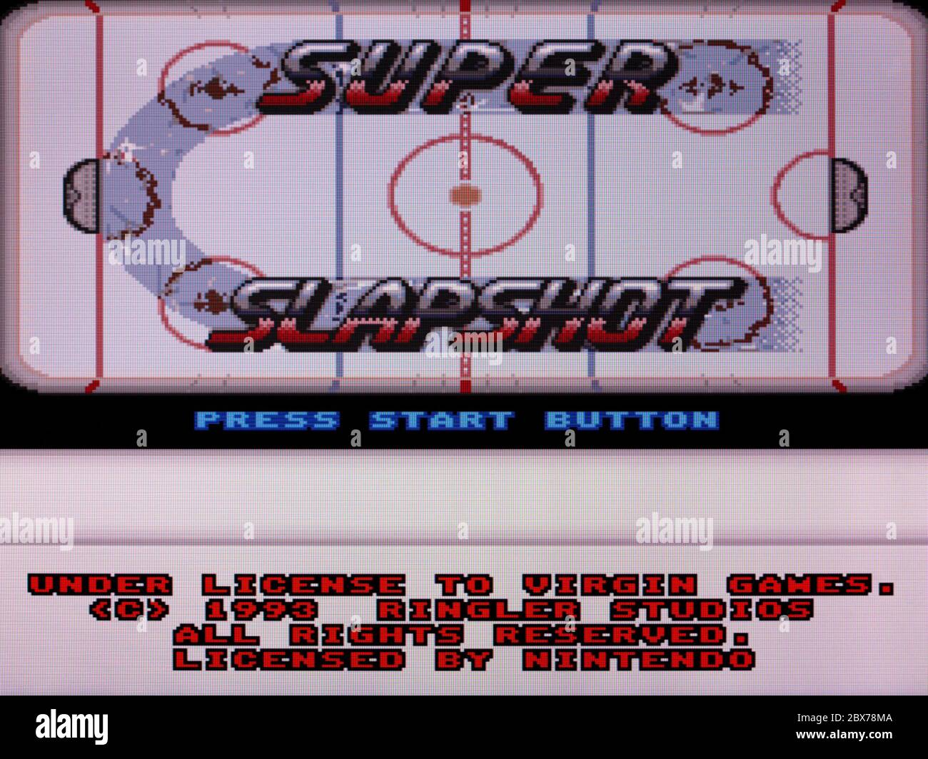 Super Slapshot - SNES Super Nintendo - Editorial use only Stock Photo ...