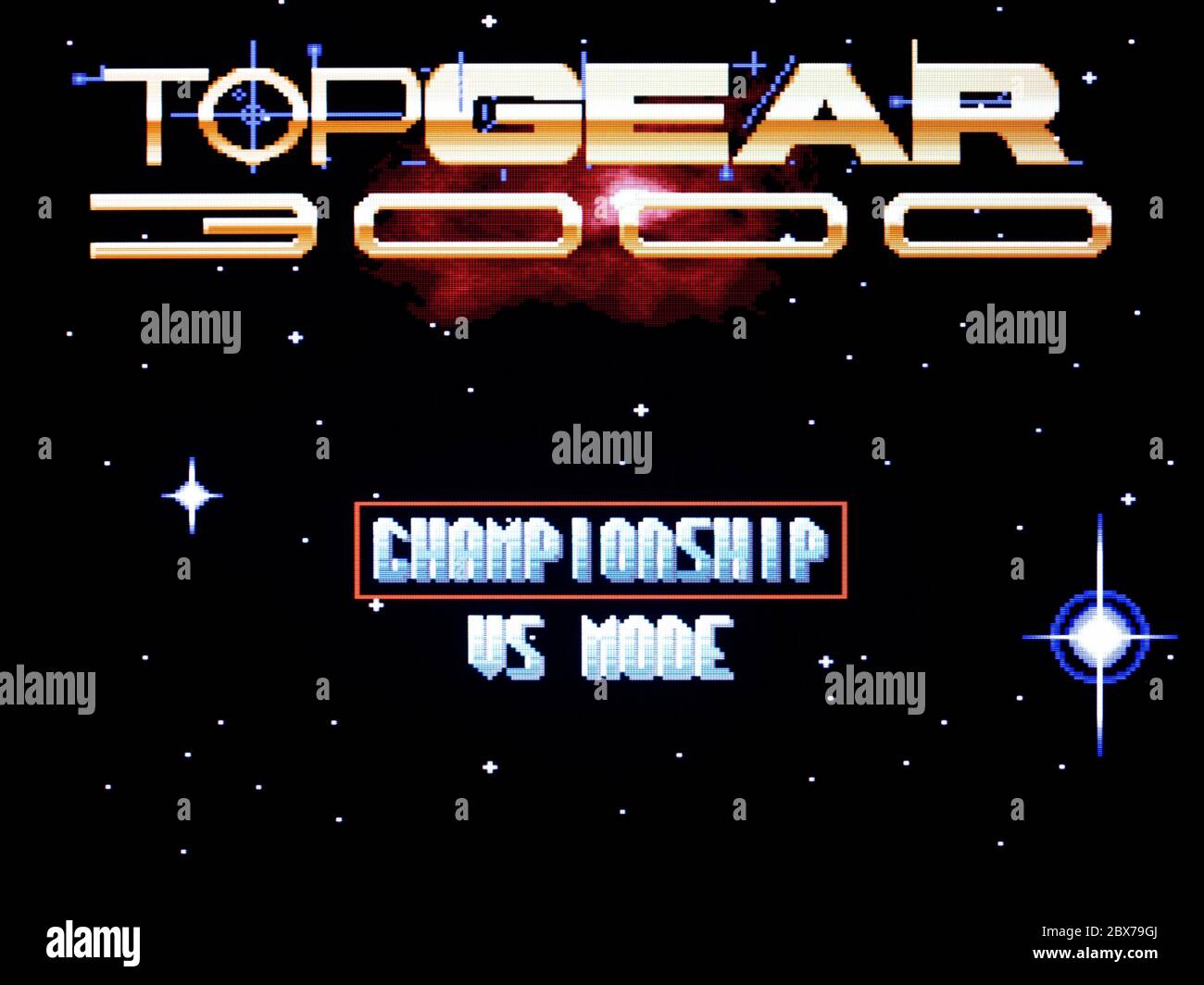 Top Gear 3000 - SNES Super Nintendo - Editorial use only Stock Photo ...