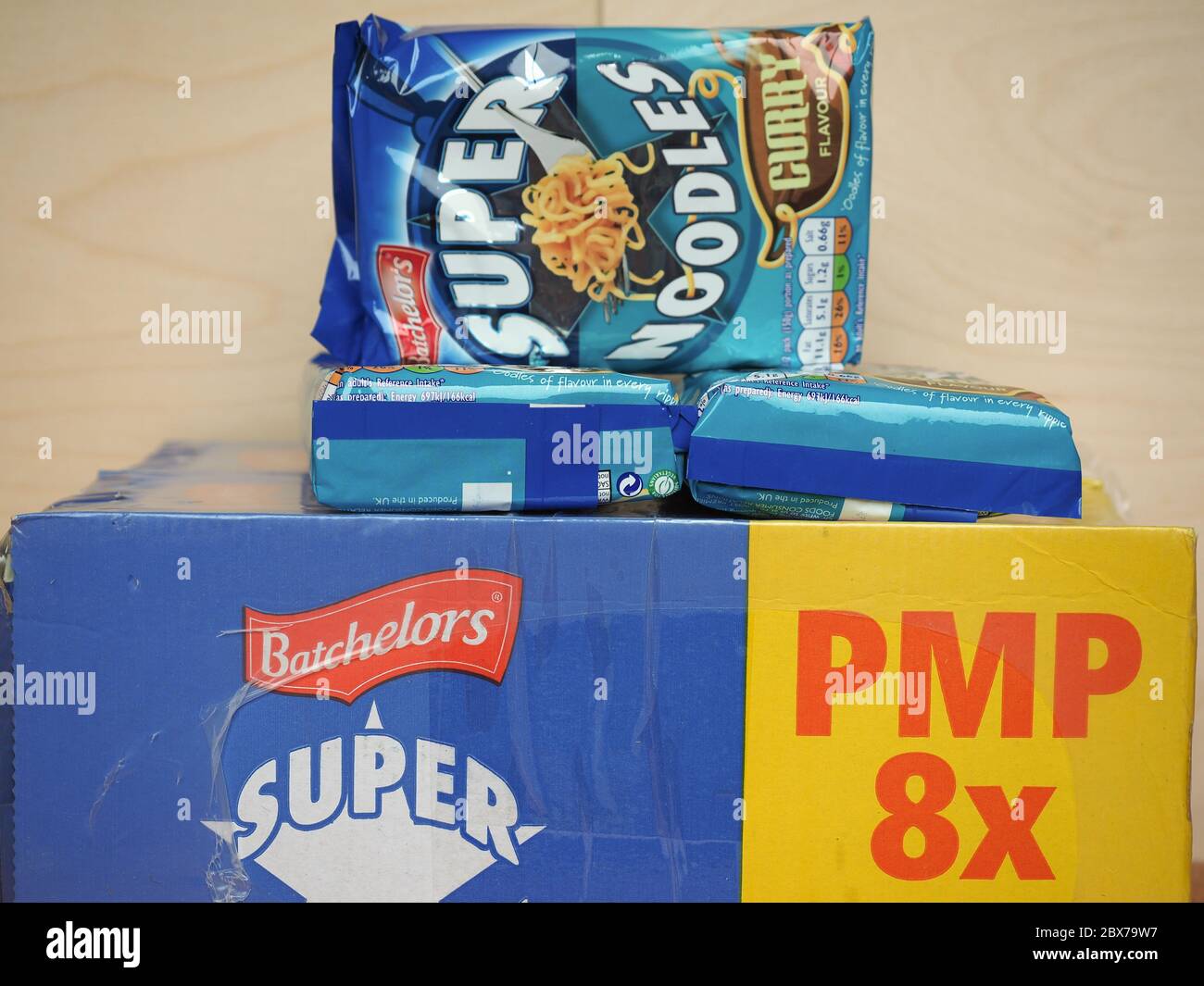 SHEFFIELD, UK - CIRCA MAY 2020: Batchelors Super Noodles packet Stock ...