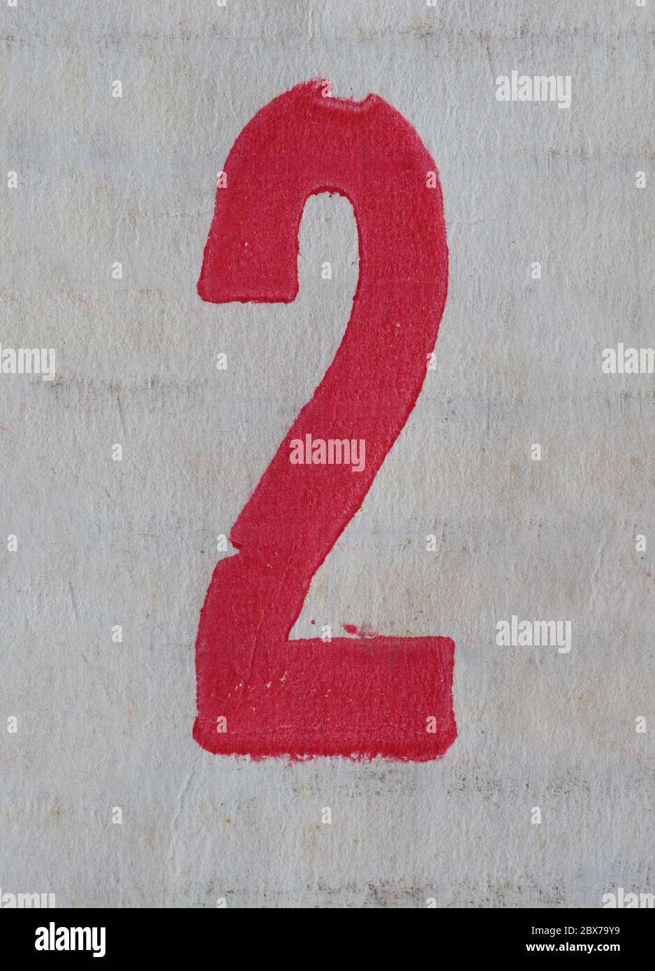 Number two if the smallest and the only even prime number Stock Photo ...