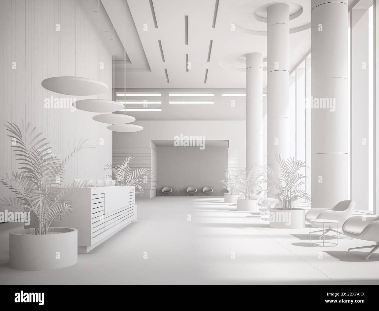 Modern design reception desk hi-res stock photography and images - Alamy