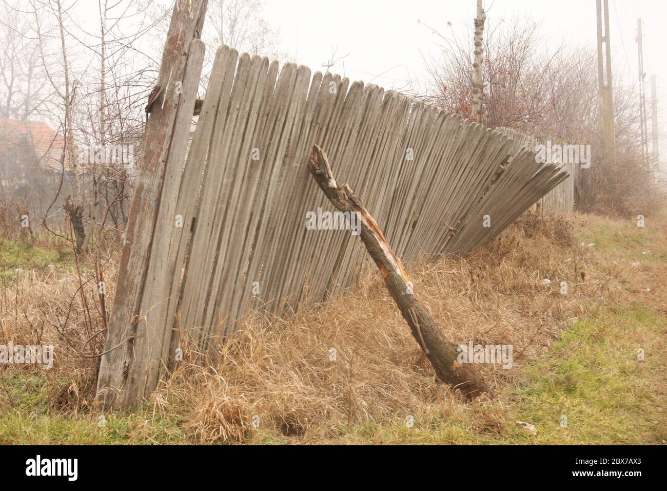Falling fence hi-res stock photography and images - Alamy
