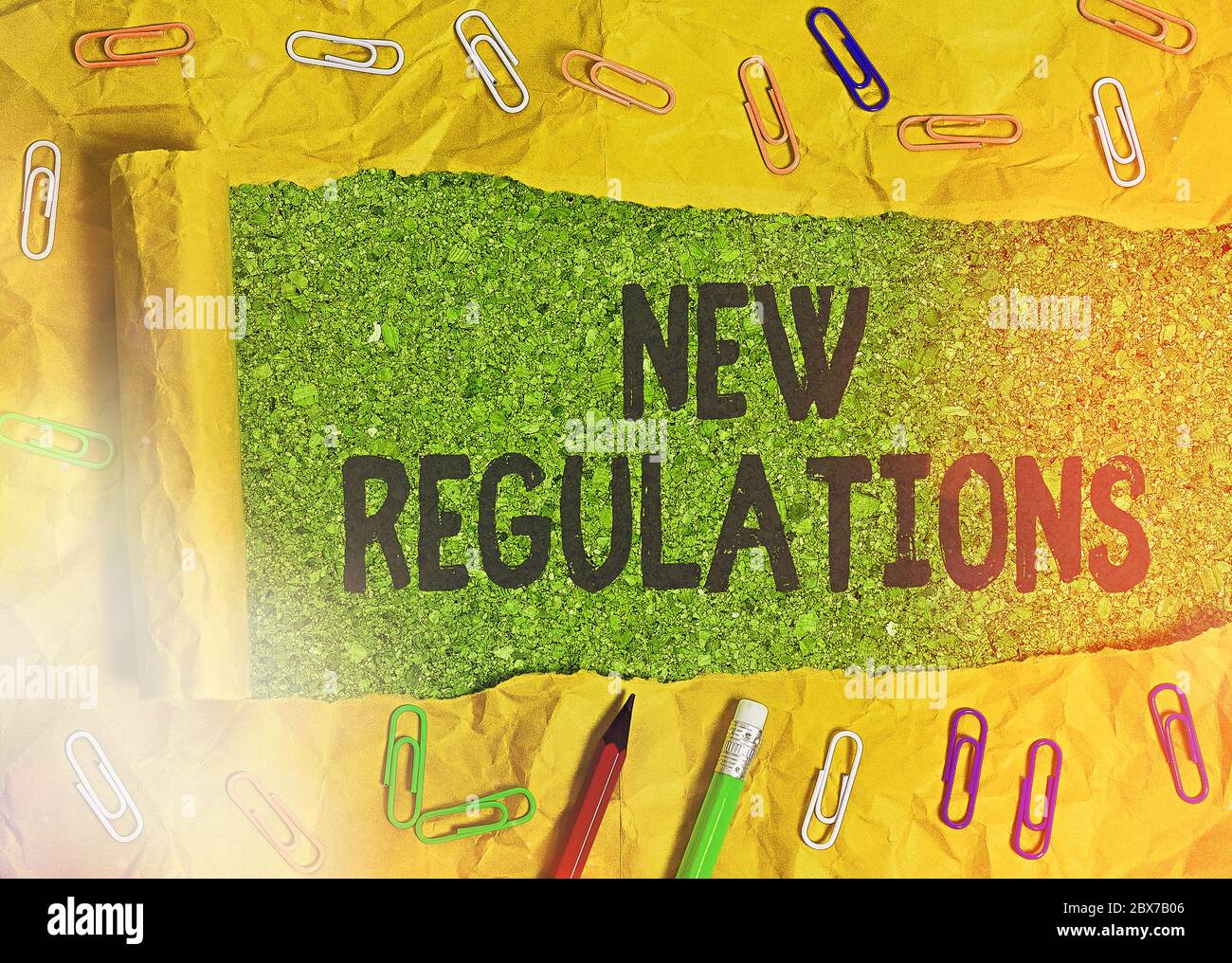 Word writing text New Regulations. Business photo showcasing latest ...