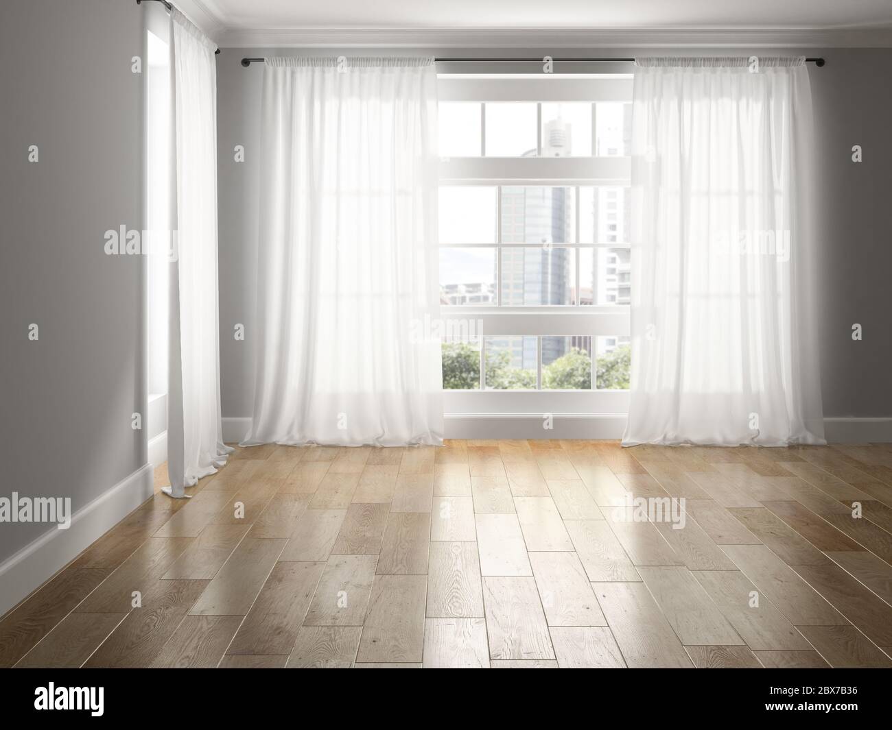 Empty room 3d hi-res stock photography and images - Alamy