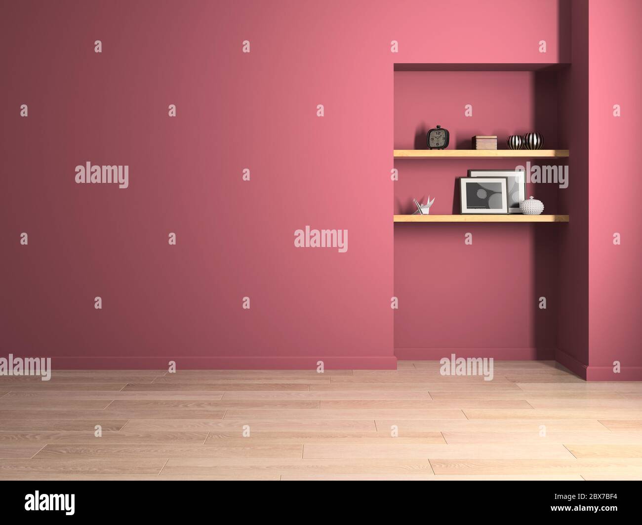 Interior modern design room 3D illustration Stock Photo - Alamy