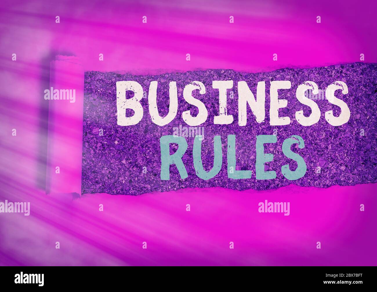 Handwriting text Business Rules. Conceptual photo the principles which ...