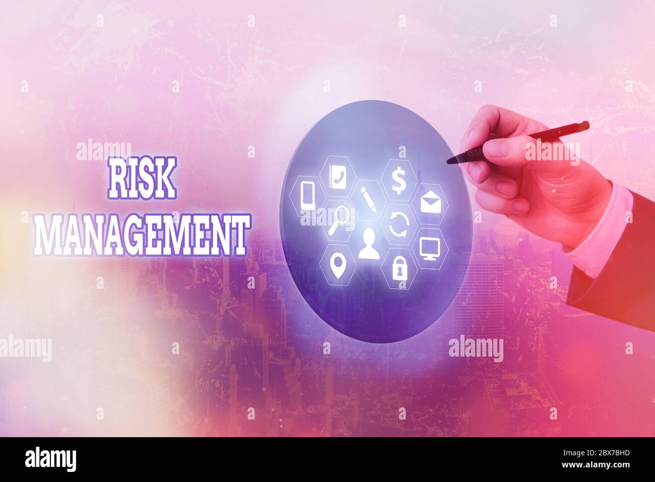 Text sign showing Risk Management. Business photo text assessing and ... Text sign showing Risk Management. Business photo text assessing and ...