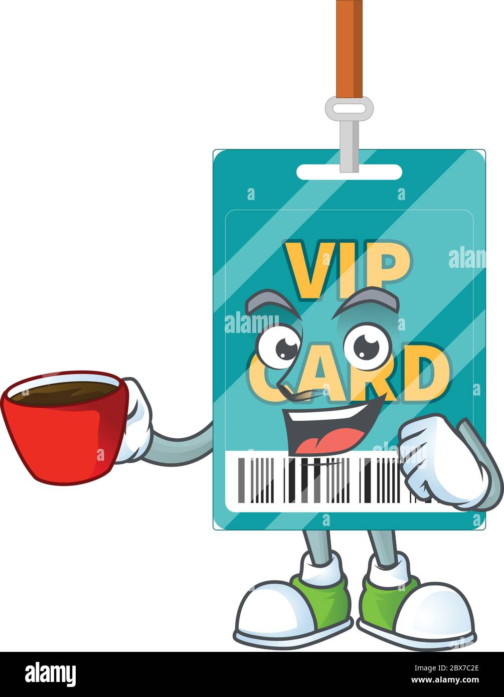 Lanyard vector image Cut Out Stock Images & Pictures - Alamy