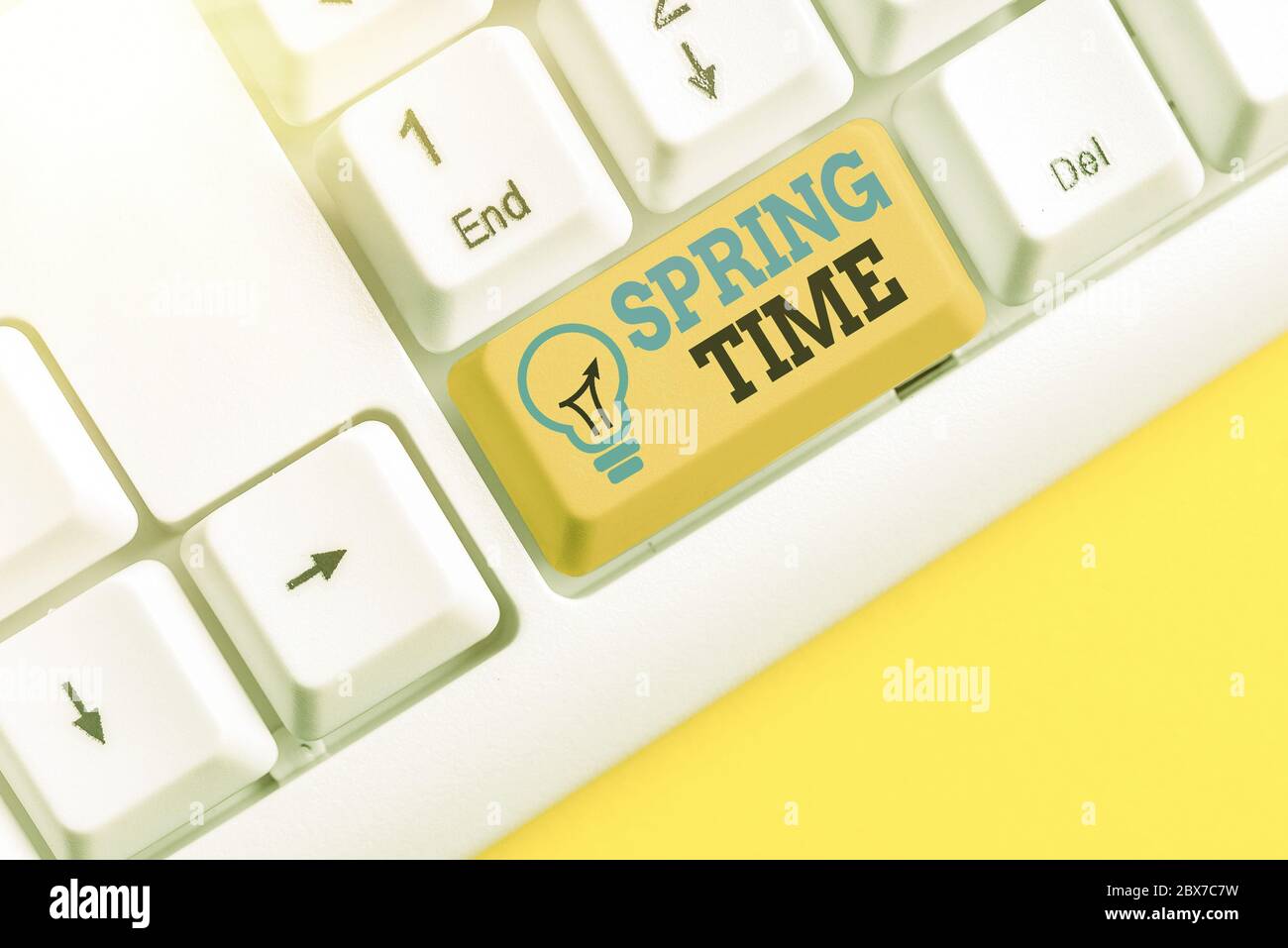 Conceptual hand writing showing Spring Time. Concept meaning temperate ...