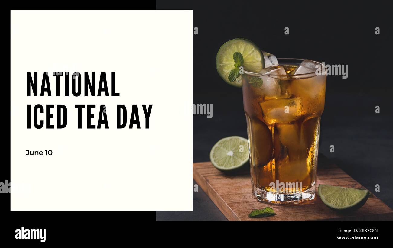 Background, poster, card or banner with an iced drink. Photo related to ...