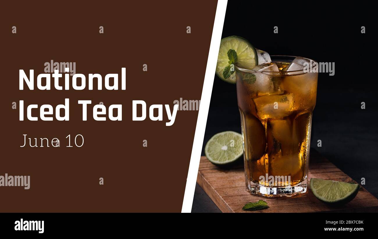 Background, poster, card or banner with an iced drink. Photo related to ...