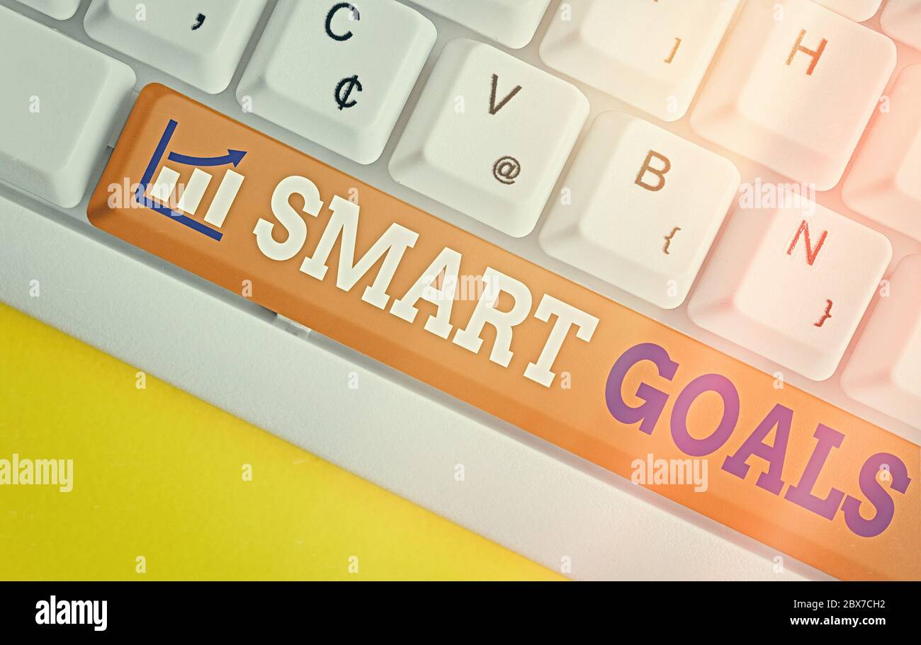 Conceptual hand writing showing Smart Goals. Concept meaning mnemonic ...