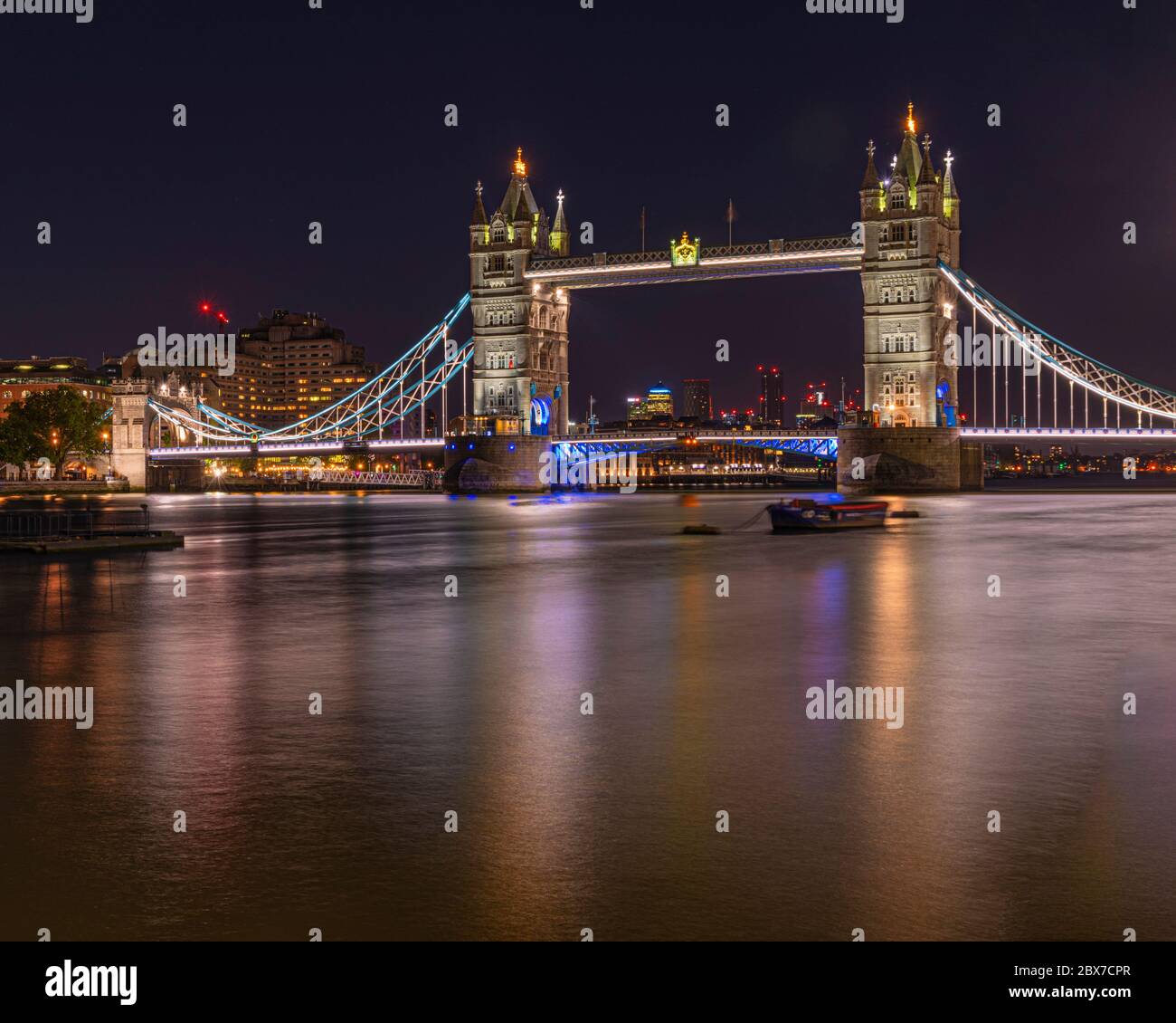 Tower Bridge is a combined bascule and suspension bridge in London ...