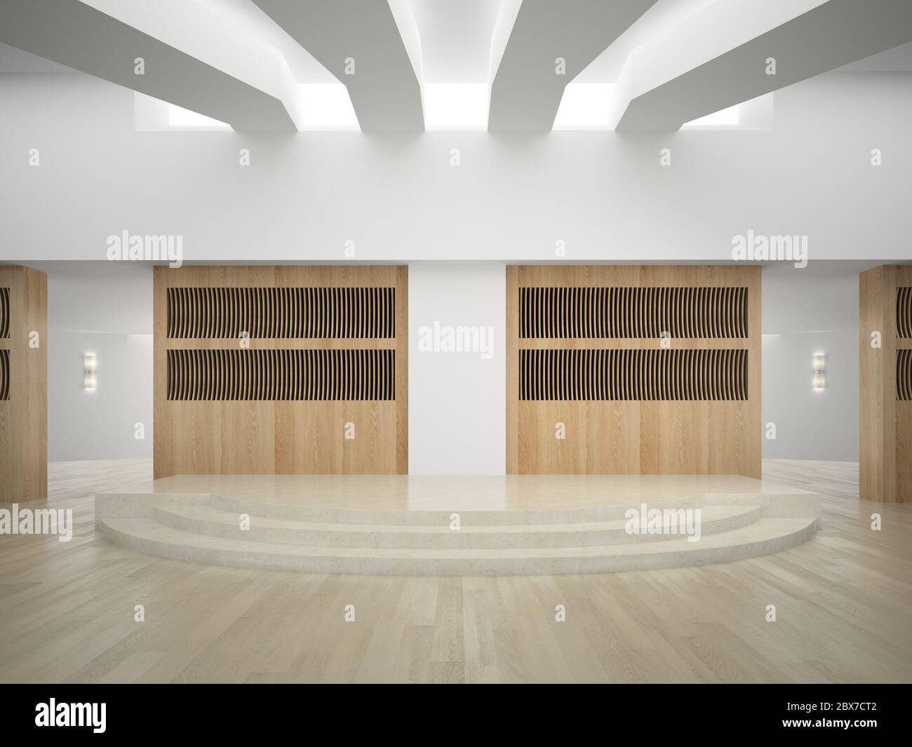 Interior of modern concert hall 3D rendering Stock Photo - Alamy