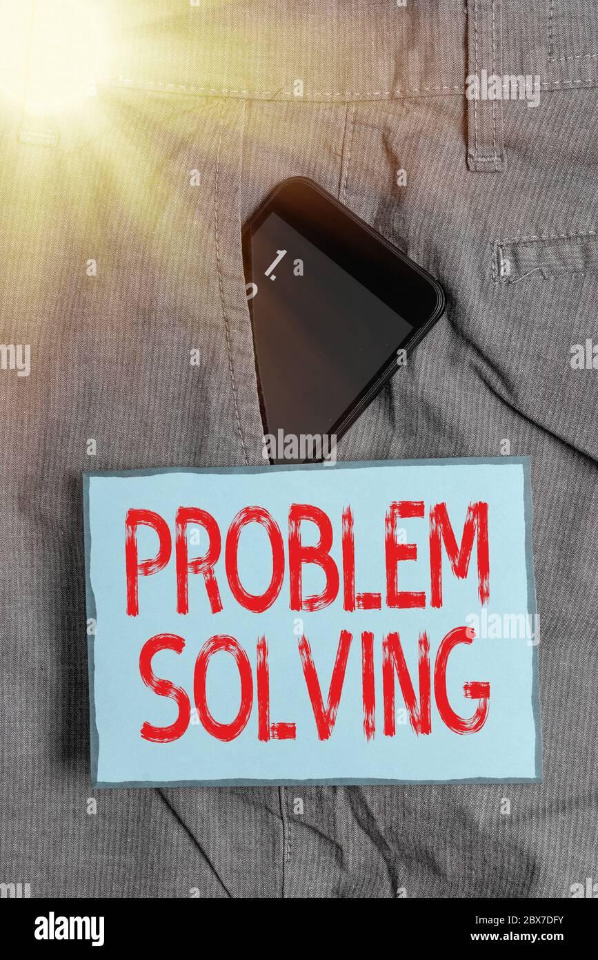 Handwriting Text Writing Problem Solving Conceptual Photo Having A Good Capability Of Finding A