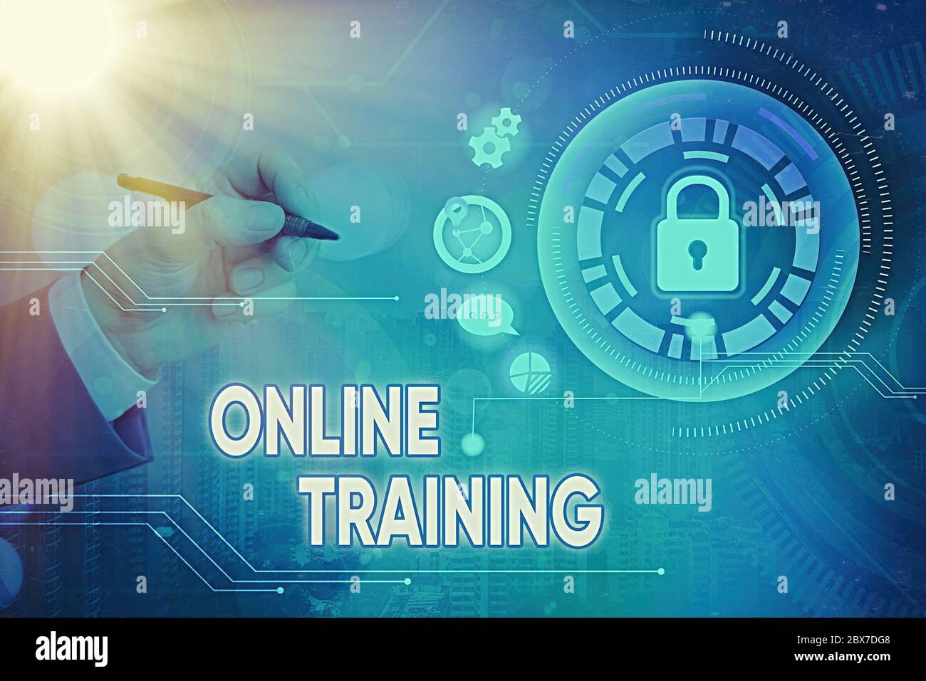 Word writing text Online Training. Business photo showcasing certain ...