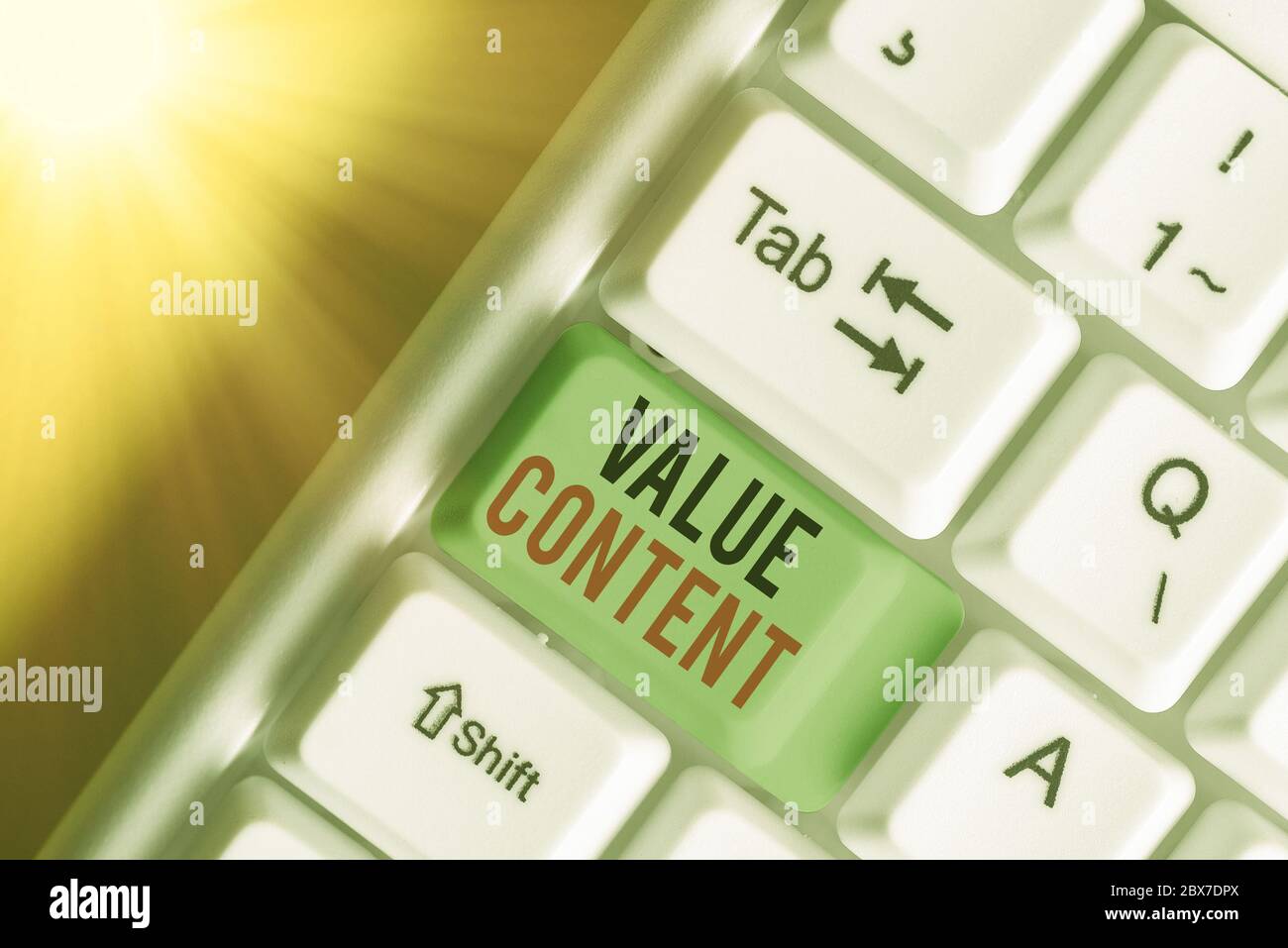 Conceptual hand writing showing Value Content. Concept meaning ...