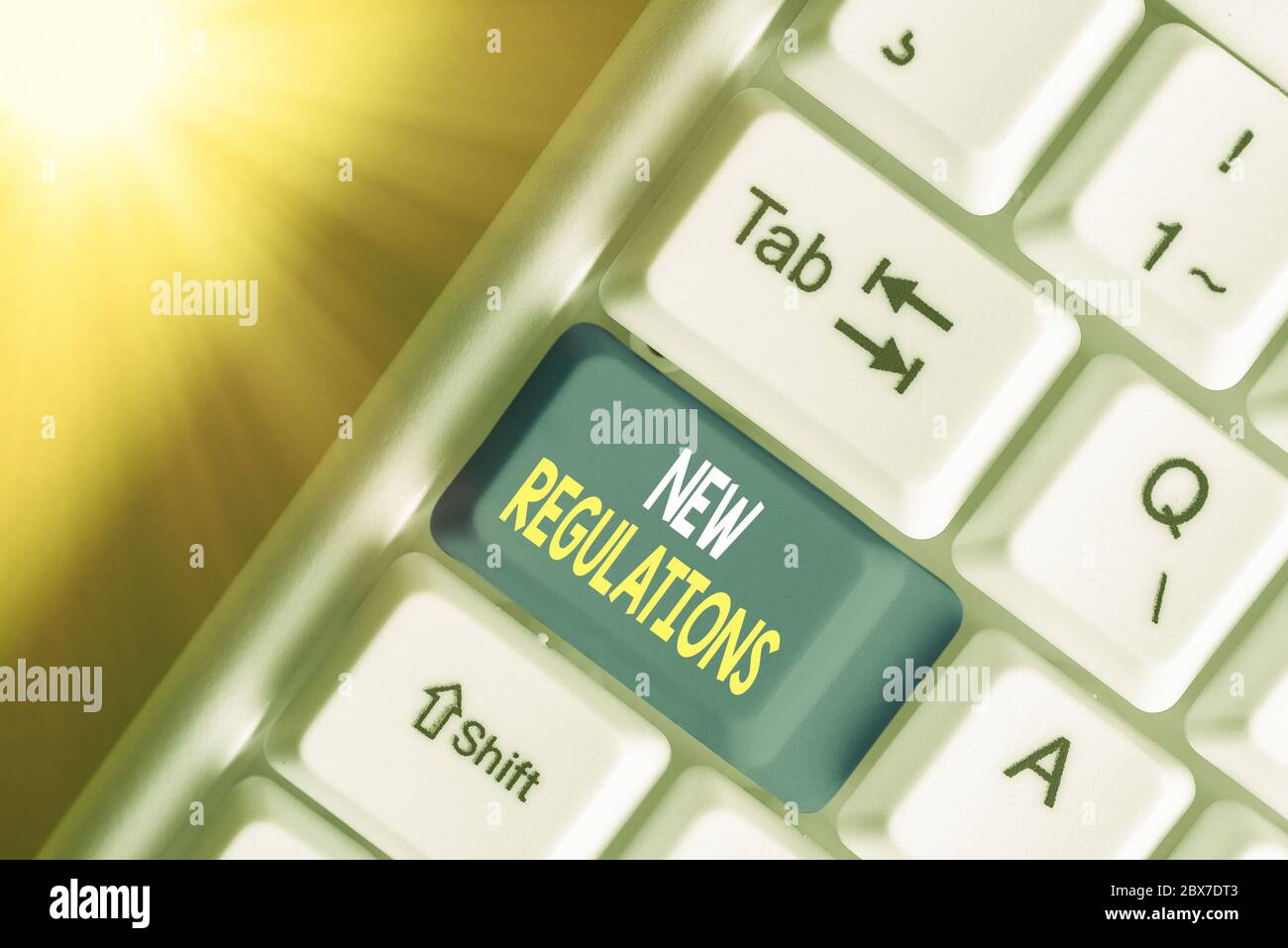 Word writing text New Regulations. Business photo showcasing latest ...