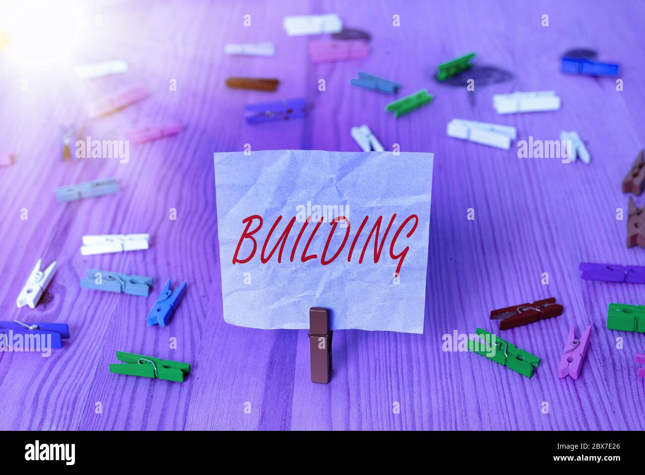 Handwriting text writing Building. Conceptual photo the art or business ...