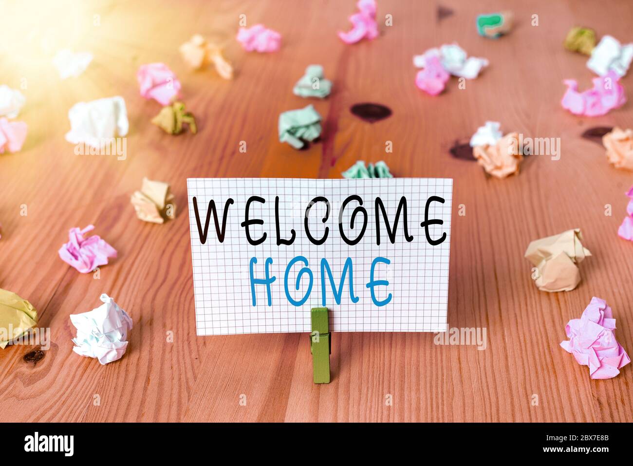Conceptual hand writing showing Welcome Home. Concept meaning sweet ...