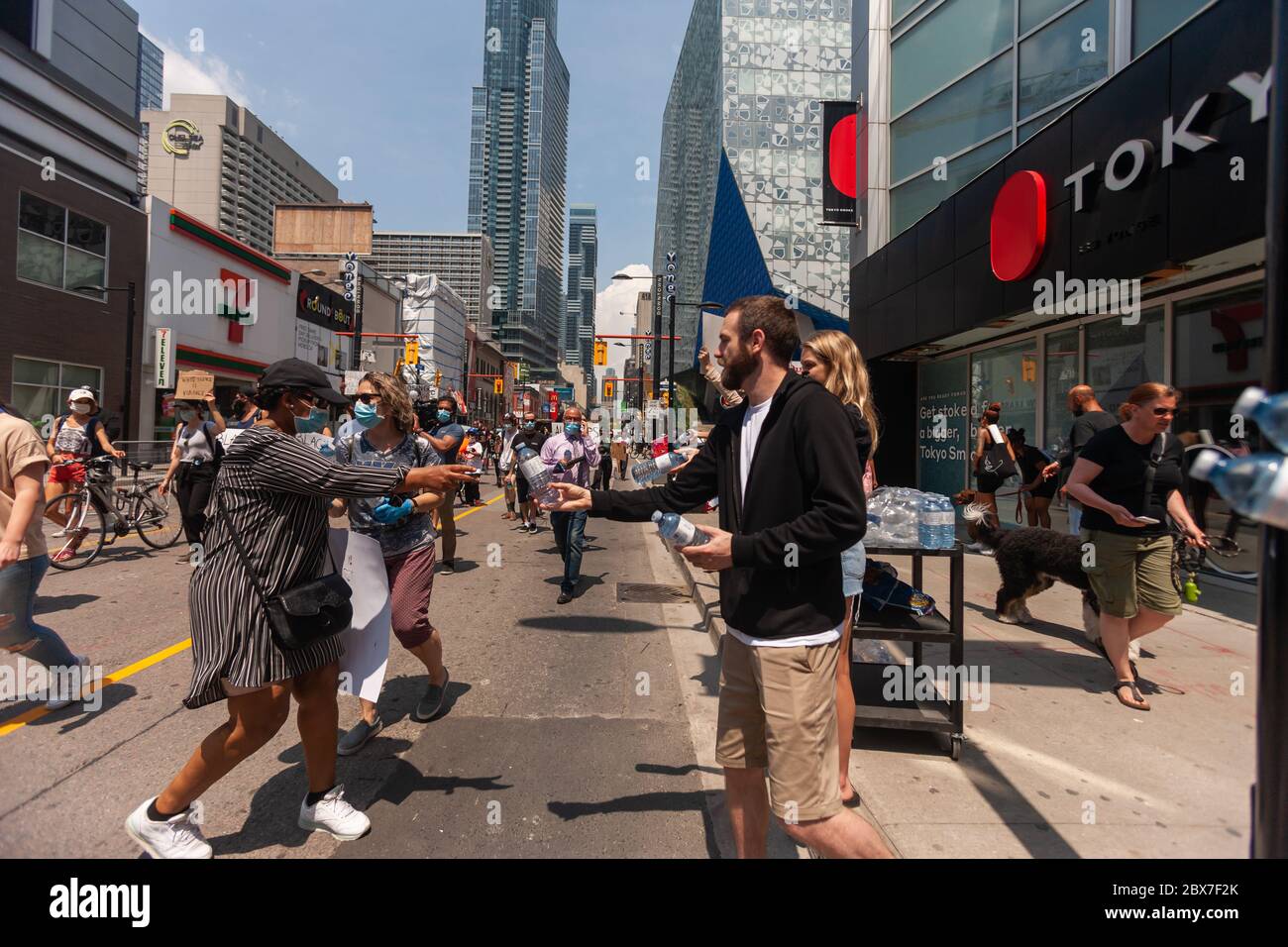 Toronto, Canada - June 5, 2020. Thousands of protestors took to the ...